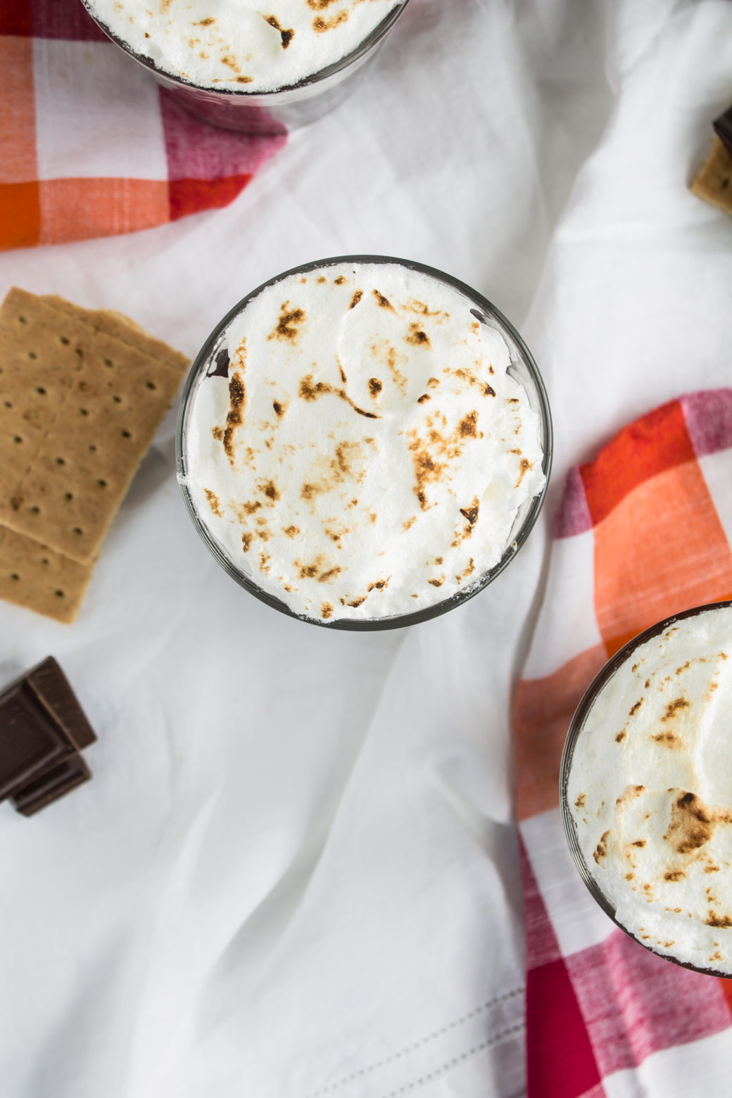 s'mores parfait with chocolate custard - Pass the Cookies