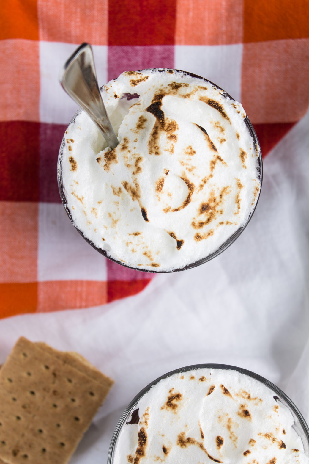 s'mores parfait with chocolate custard - Pass the Cookies