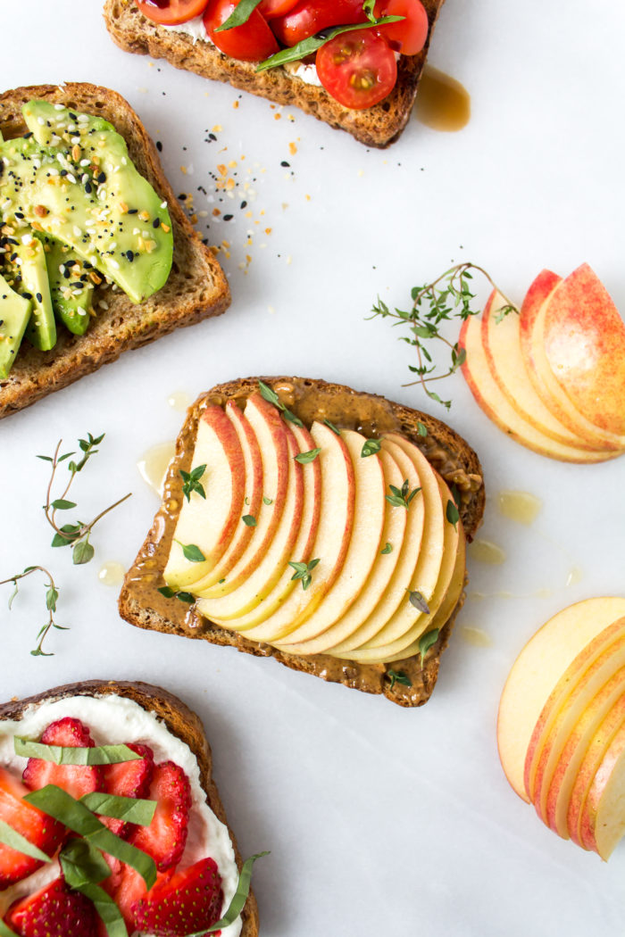 toast toppings, four ways - Pass the Cookies
