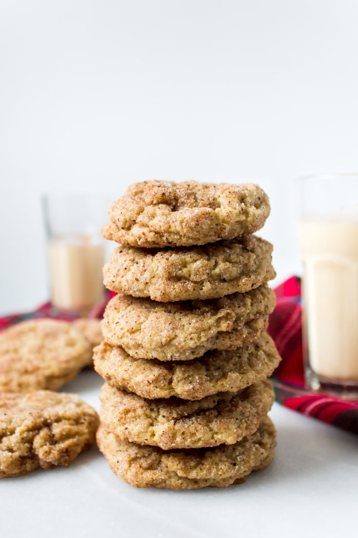 eggnog snickerdoodles - Pass the Cookies